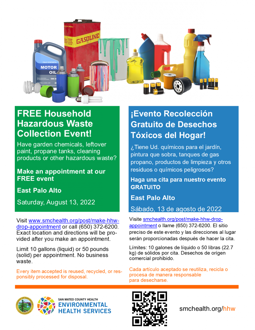 FREE Household Hazardous Waste Collection Event- APPOINTMENT ONLY ...