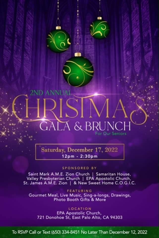 2nd ANNUAL CHRISTMAS GALA & BRUNCH | City of East Palo Alto