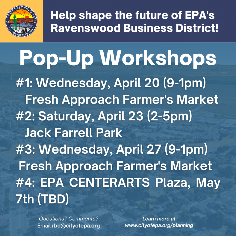 Ravenswood Business District / 4 Corners Specific Plan Pop-Up Workshops ...